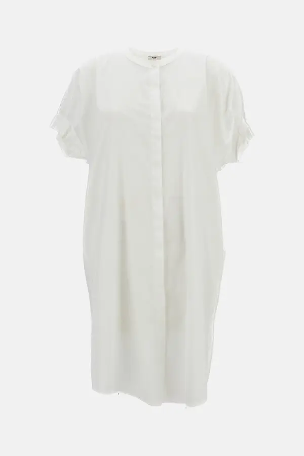 M.S.M. MILANO Midi Shirt Dress - White
