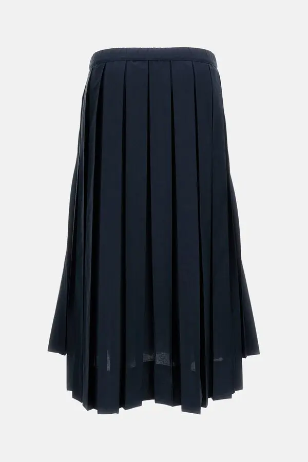 Plan C Pleated Midi Skirt
