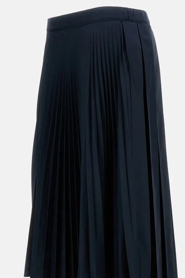 Plan C Pleated Midi Skirt