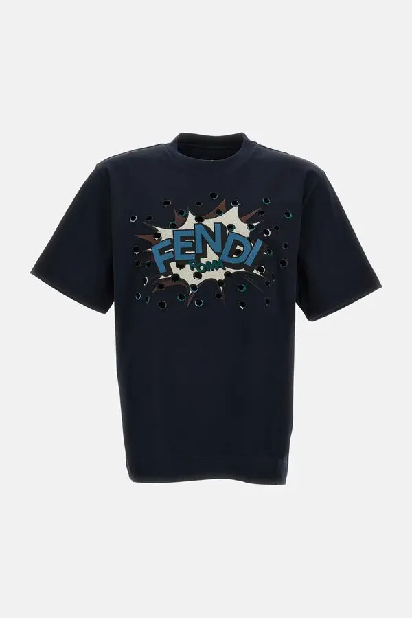 Fendi T-shirt With Embroidery