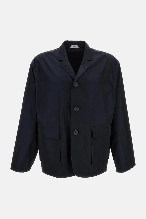 Thom Browne Single-breasted Jacket With Flap Pockets - Blue
