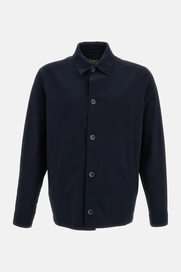 Herno Technical Shirt Jacket - Blue