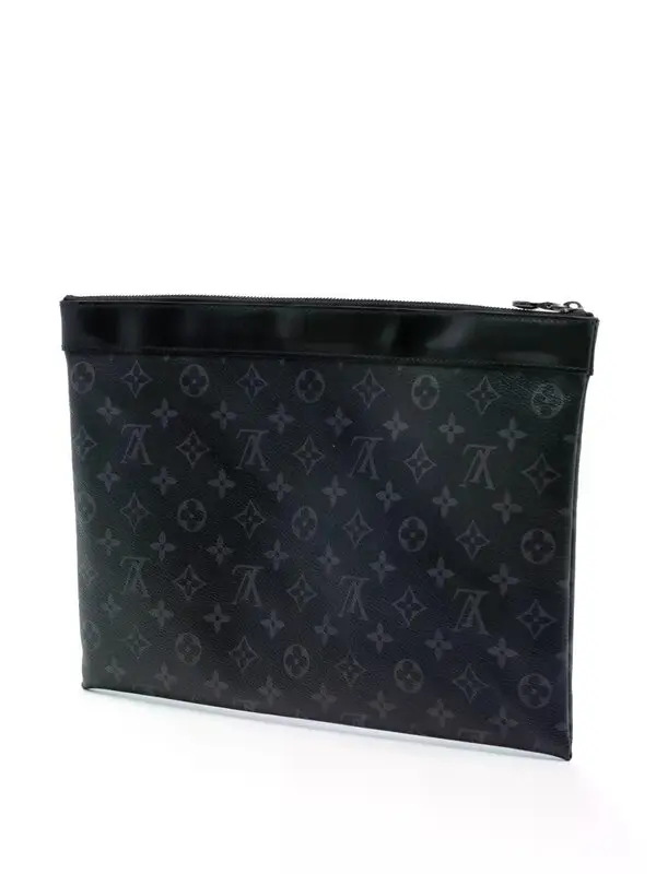 LOUIS VUITTON 2019 Monogram Eclipse Discovery Pochette Gm - Black