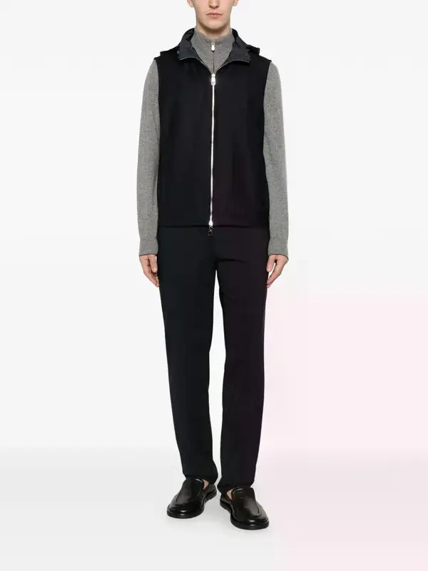 MONTECORE Hooded Zip Gilet - Blue