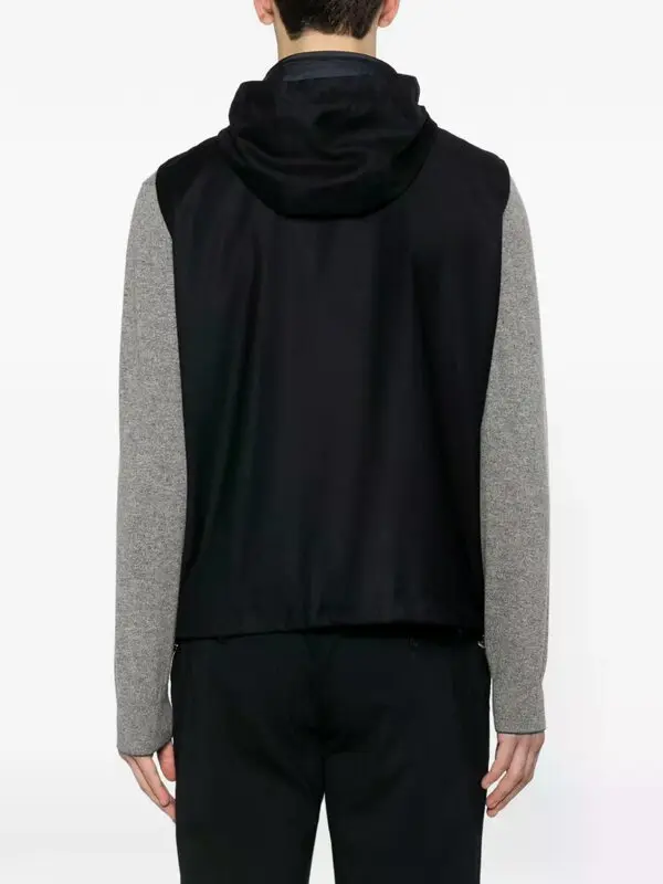 MONTECORE Hooded Zip Gilet - Blue