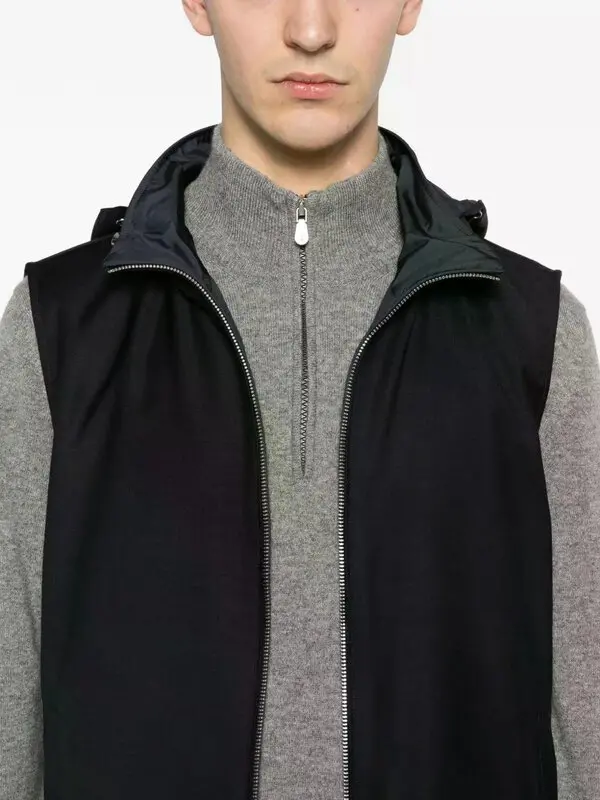 MONTECORE Hooded Zip Gilet - Blue