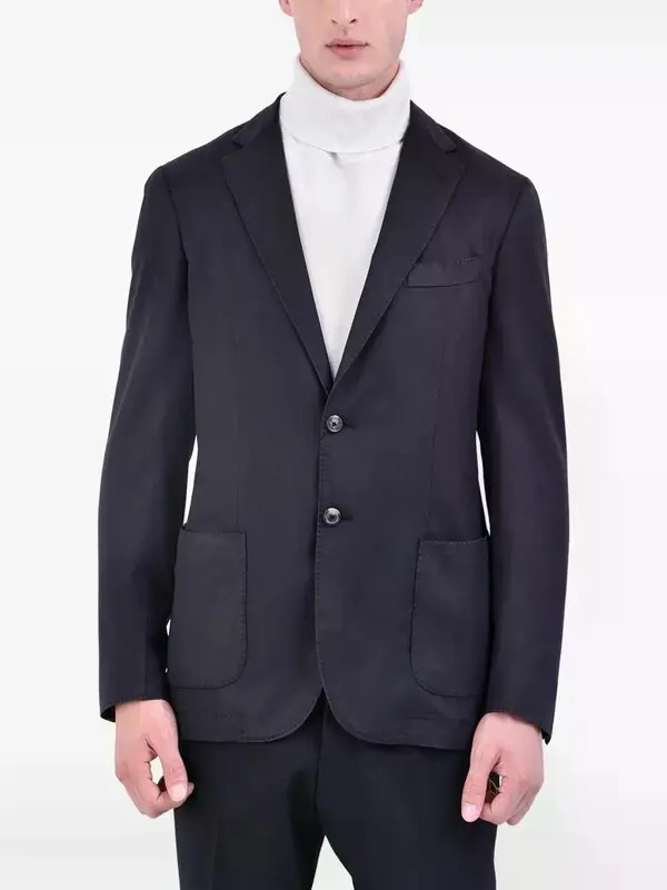 DELL'OGLIO Single-breasted Blazer - Black