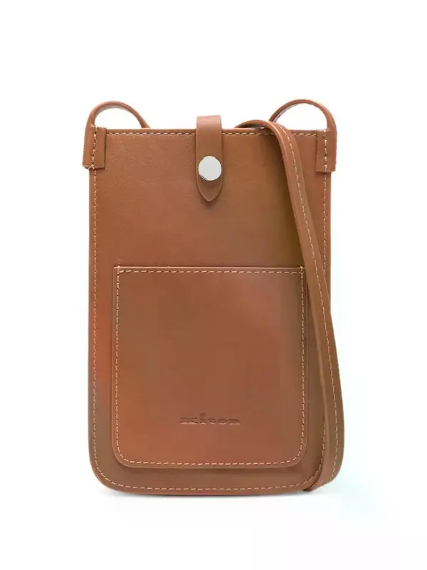 Kiton Leather Cross Body Bag - Brown