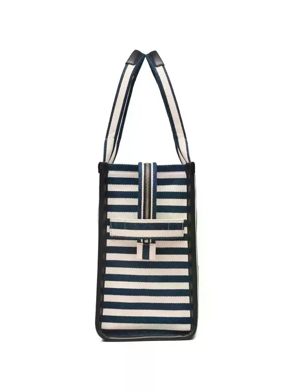 Marc Jacobs The Large Stripe Canvas Tote Bag - Blue