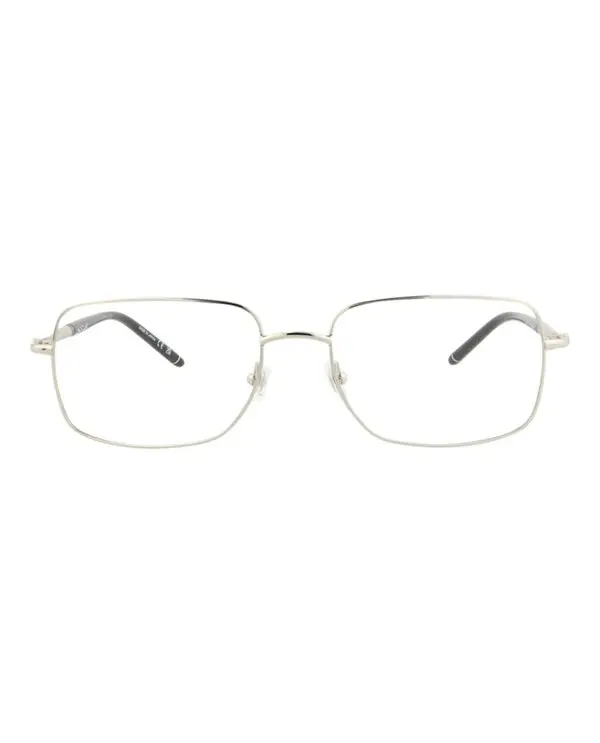 Montblanc Squareframe Metal Optical Frames - Silver Silver Transparent (mb0072o/30007957/004)