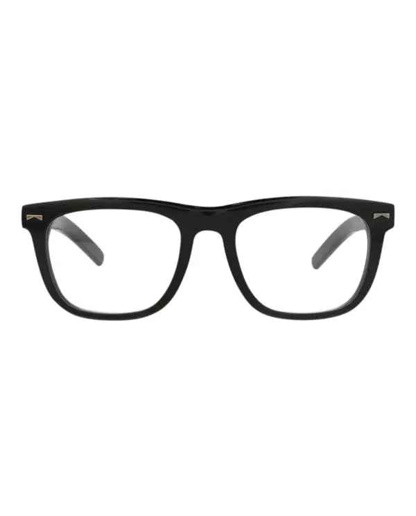 Montblanc Squareframe Recycled Acetate Optical Frames - Black Black Transparent (mb0262o/30014173/001)