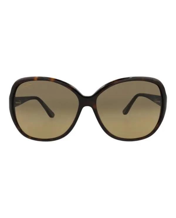Maui Jim Round Frame Acetate Sunglasses - Tortoise Tortoise Bronze (hs294/10)