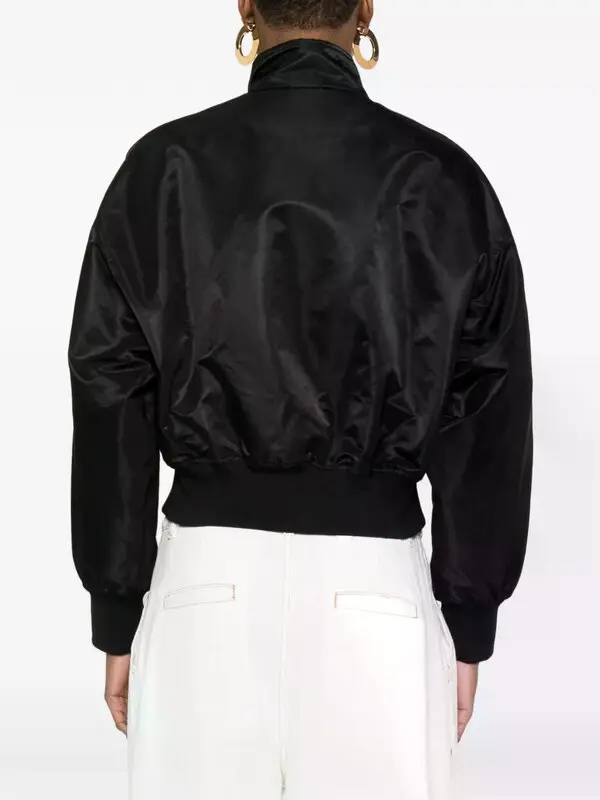Elisabetta Franchi Oversized Nylon Bomber Jacket