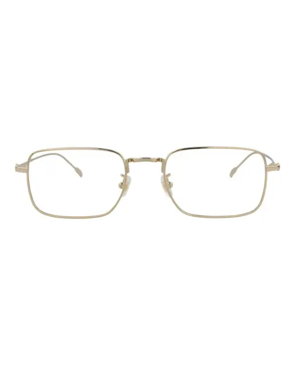 Montblanc Squareframe Metal Optical Frames - Gold Gold Transparent (mb0212o/30012094/001)