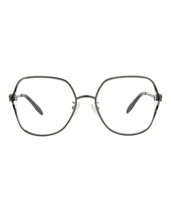 Alexander McQueen Square Frame Metal Optical Frames