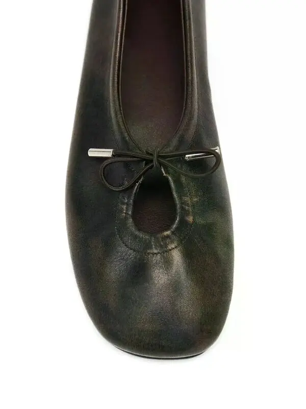 ALOHAS Rosalind Tie Detail Ballet Flats - Brown