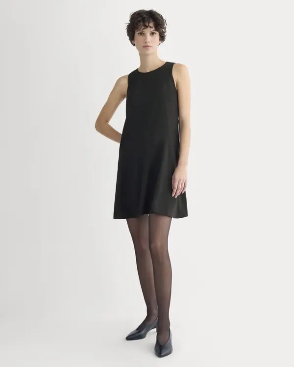 Everlane Drop Waist Mini Dress - Black