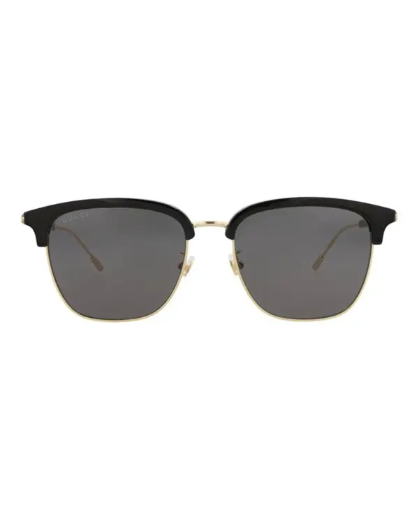 Gucci Round-frame Recycled Acetate Sunglasses - Black Gold Grey (gg1275sa/30013860/001)