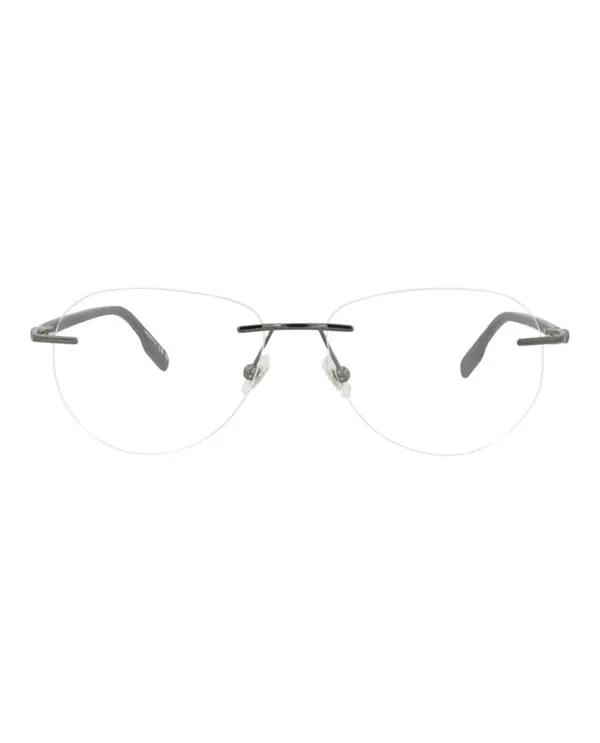 Montblanc Roundframe Metal Optical Frames - Ruthenium Grey Transparent (mb0186o/30011382/003)
