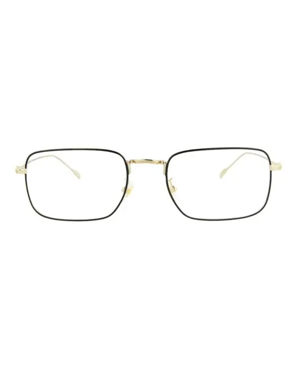 Montblanc Squareframe Metal Optical Frames - Gold Gold Transparent (mb0212o/30012094/006)