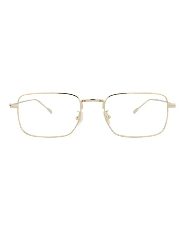 Montblanc Squareframe Metal Optical Frames - Gold Gold Transparent (mb0212o/30012094/004)