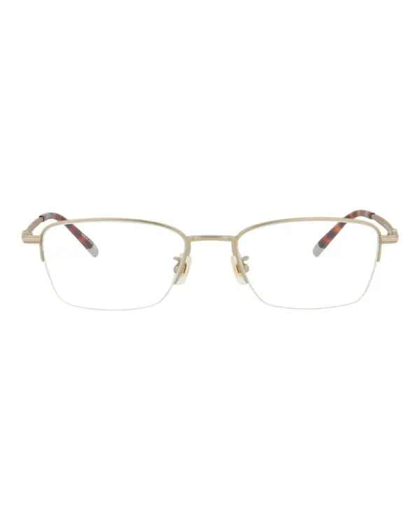 Montblanc Squareframe Titanium Optical Frames - Gold Gold Transparent (mb0133o/30009116/003)