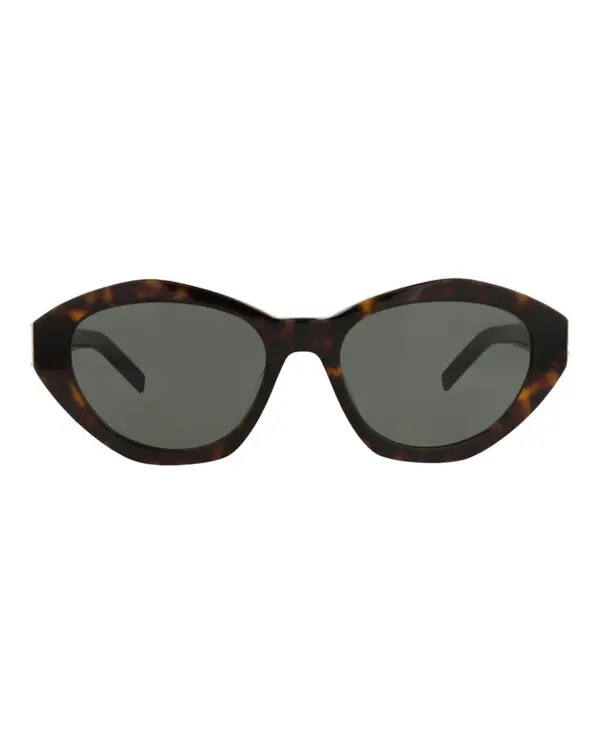 Saint Laurent Cat Eye Frame Acetate Sunglasses - Havana Havana Grey (slm60/30008537/002)