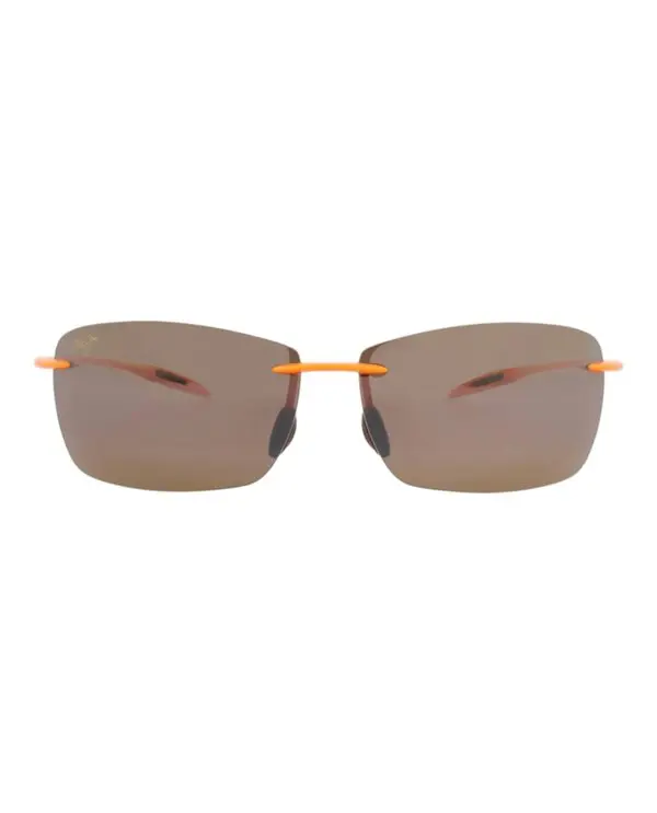 Maui Jim Shield Frame Sunglasses - Orange Orange Bronze (h423/165)