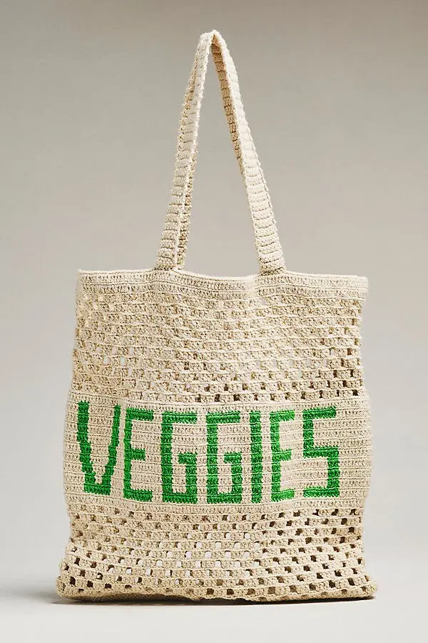 SORAYA HENNESSY Market Crochet Mesh Tote - Veggie