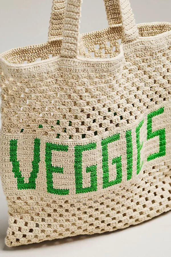 SORAYA HENNESSY Market Crochet Mesh Tote - Veggie