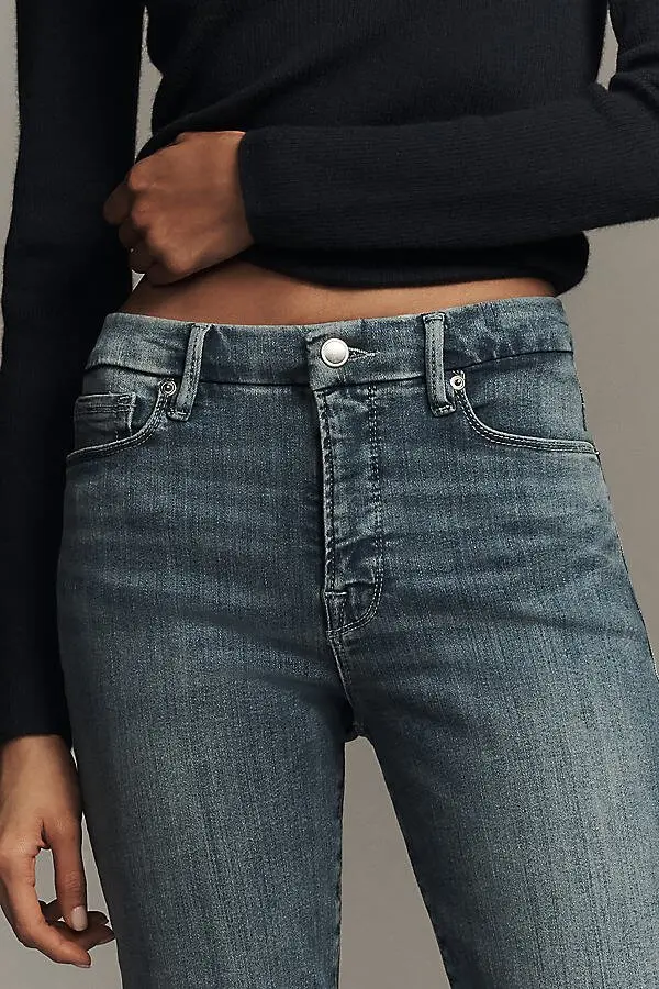 Good American Good Legs High Rise Straight Leg Jeans - Indigo1154