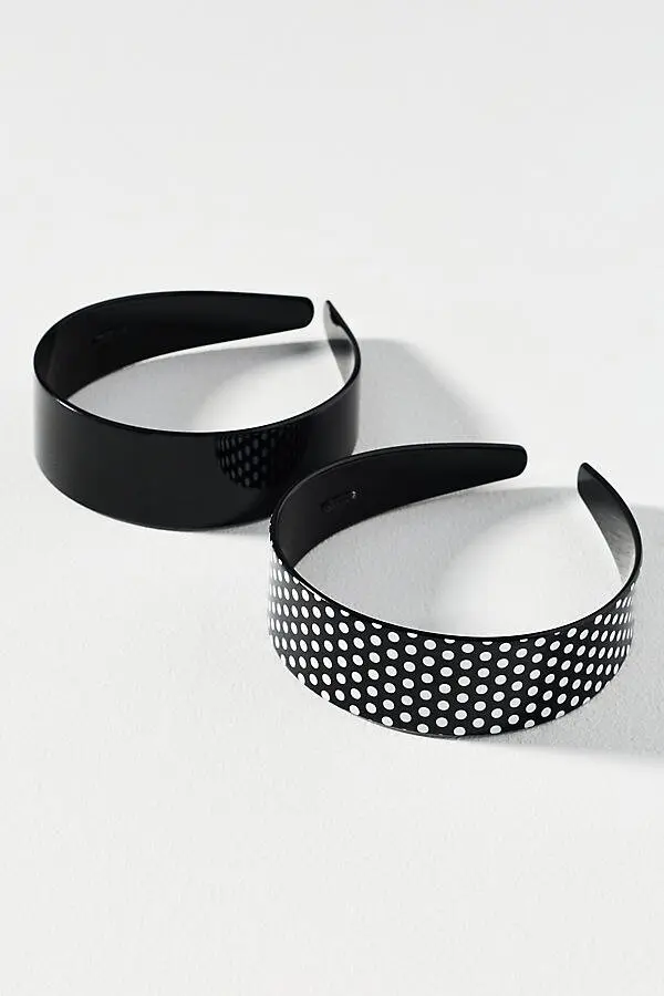 SIMPLY NOVA Headbands Set - Black & White Pattern