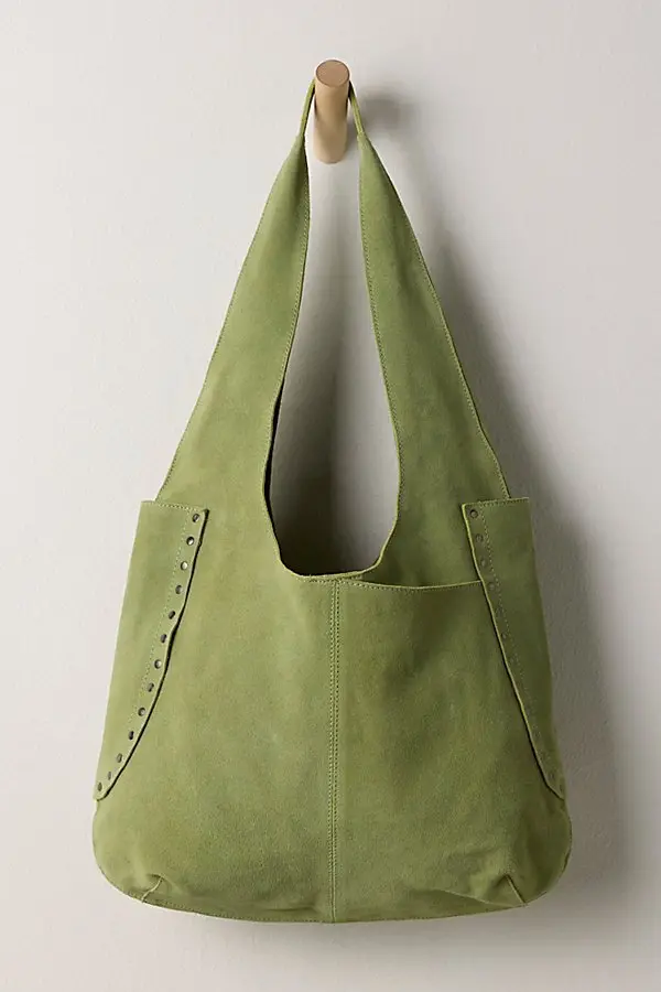 Free People Rori Suede Tote Bag With Stud Detailing
