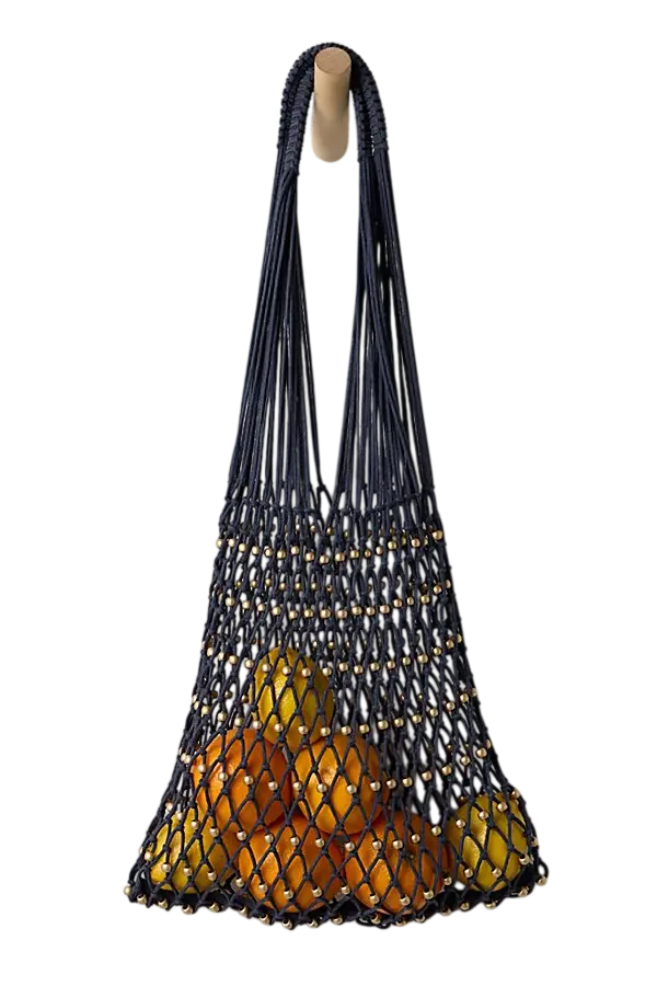 Free People Wishing Well Beaded Tote Bag - Blue