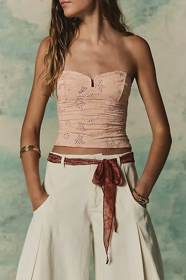 Free People Ever Afternoon Tube Top - Pale Peach