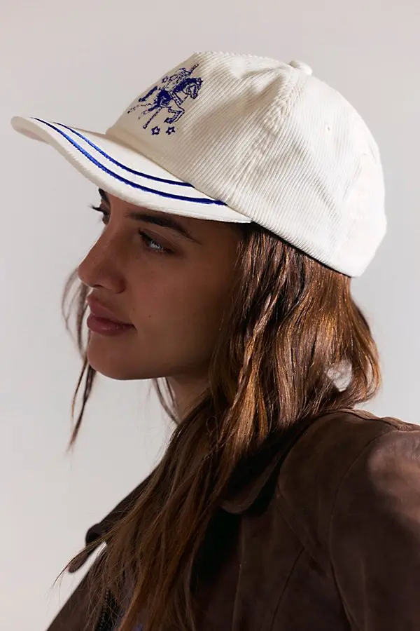 UNDERSTATED LEATHER Pony Club Cap - White