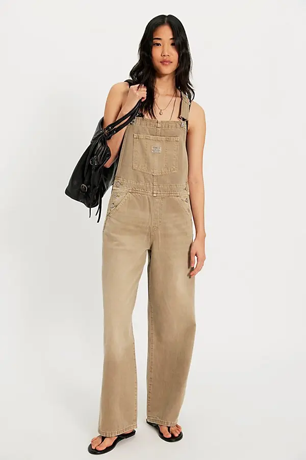 LEVI'S Full-length Baggy Overalls - Chipped Winter Twig
