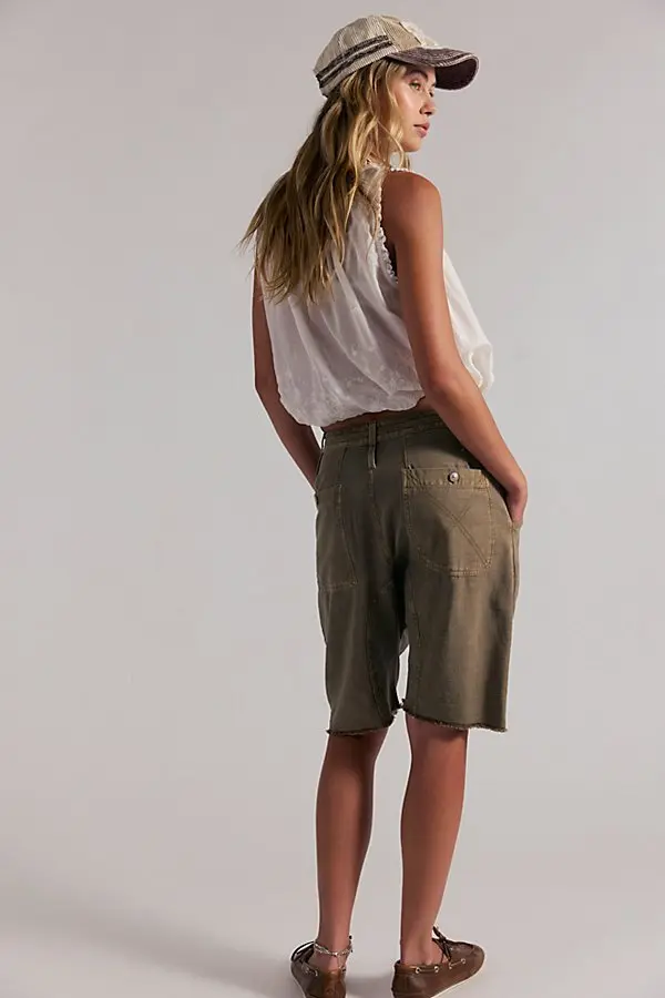 Free People We The Free Sage Harem Shorts - Dusted Cocoa
