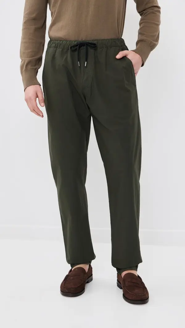 Missoni Zigzag Panel Cotton Trousers - Peat