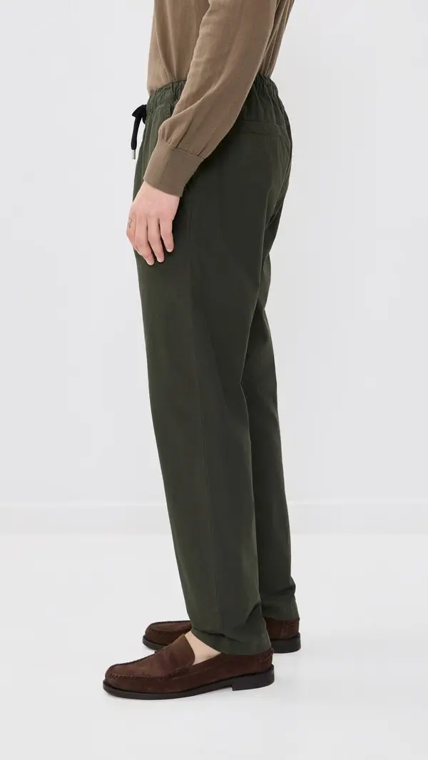 Missoni Zigzag Panel Cotton Trousers - Peat