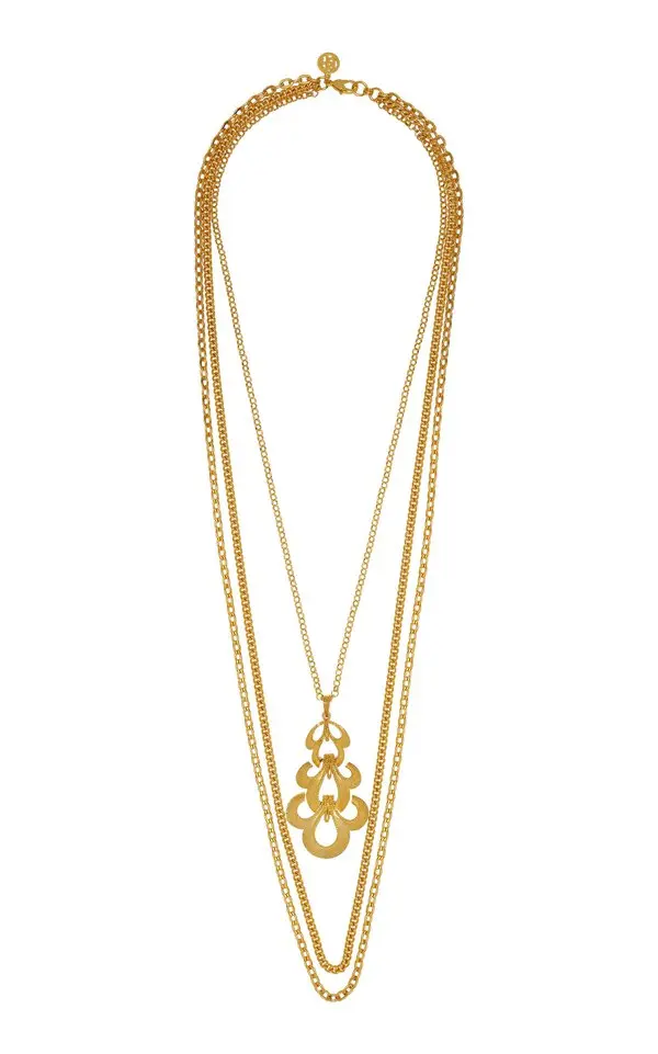 BEN-AMUN Exclusive-tone Glass Pearl Necklace - Gold