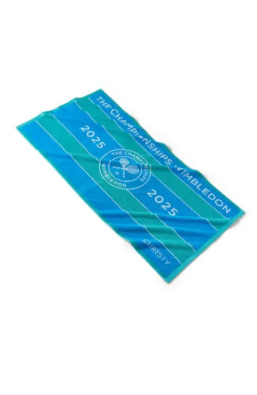 CHRISTY Wimbledon Iconic Championship Towels - Aqua & Sky Blue