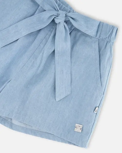 DEUX PAR DEUX Relaxed Fit Chambray Shorts