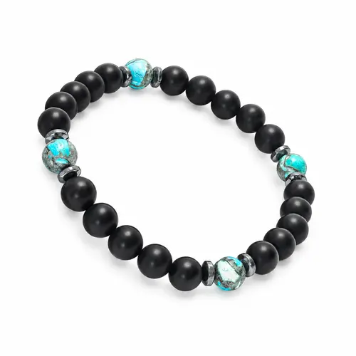 STARFISH PROJECT Emperor Stone Bracelet - Black