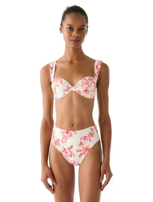 Kate Spade New York Floral Toile Underwire Bikini Top - Light Cantaloupe