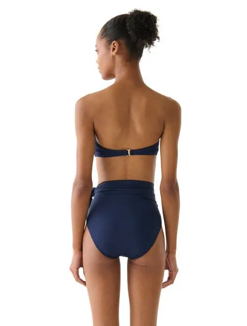 Kate Spade New York Ring Front Bandeau Bikini Top - Planetary Navy
