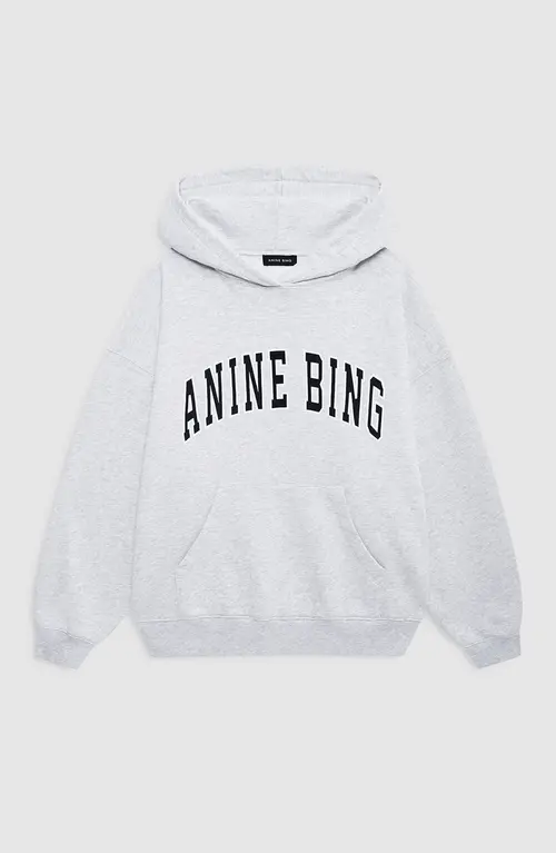 ANINE BING Cotton Fleece Harvey Sweatshirt