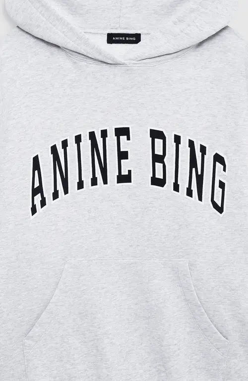ANINE BING Cotton Fleece Harvey Sweatshirt