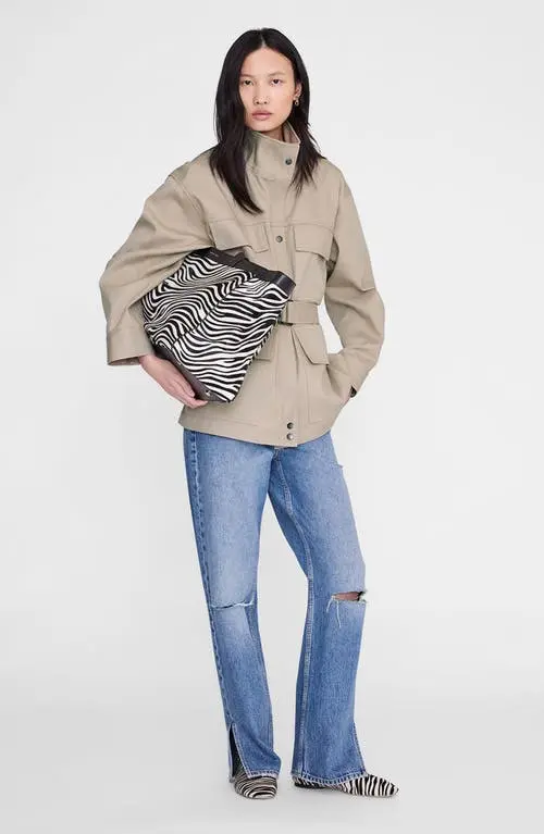 ANINE BING Rio Medium Tote - Zebra