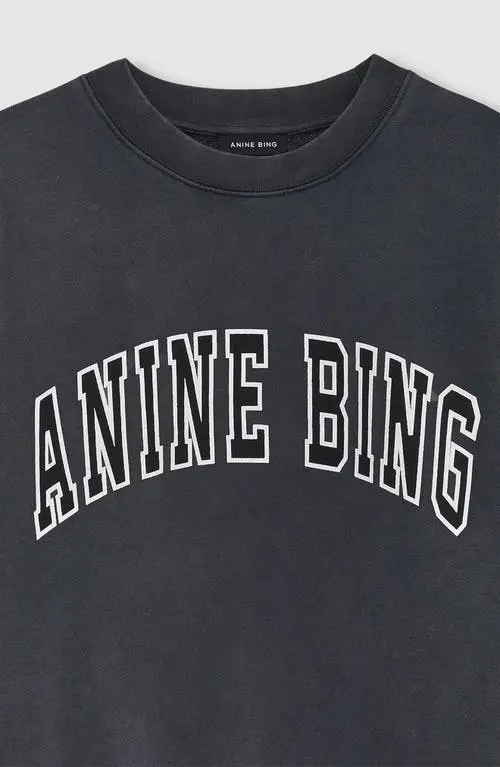 ANINE BING Miles Classic Sweatshirt - Washed Black